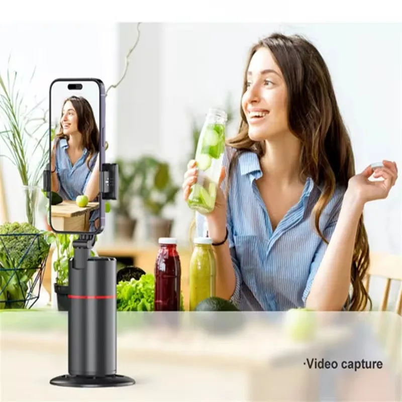 P02 Auto Face Tracking Tripod - 360 Rotation Phone Holder