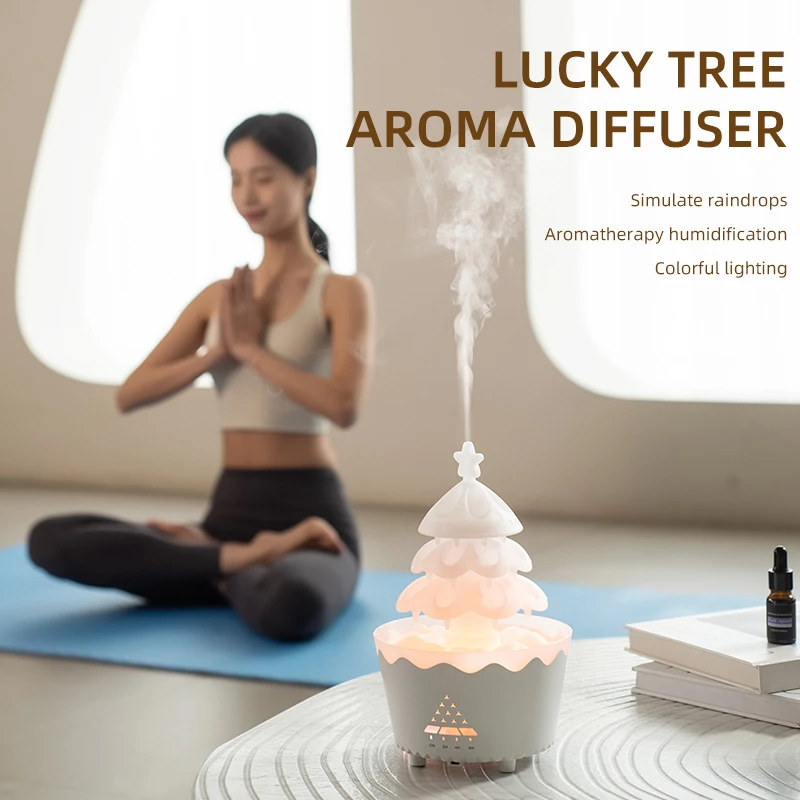 250ml Rotating Lucky Tree Aromatherapy Machine - GL-2347