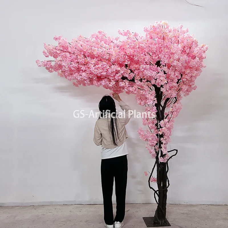 Artificial Plastic Trunk Harf Shape Cherry Blossom Tree Wedding Arch ...