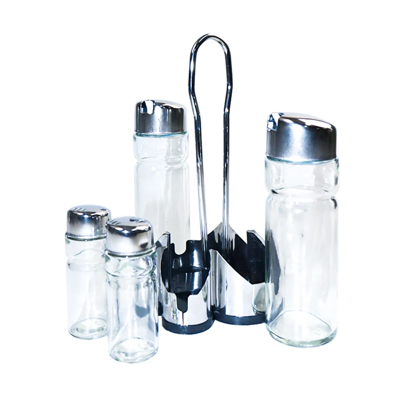 IMPA 171026 Cruet Stand Set 4 Pcs - Versatile Condiment Solutions