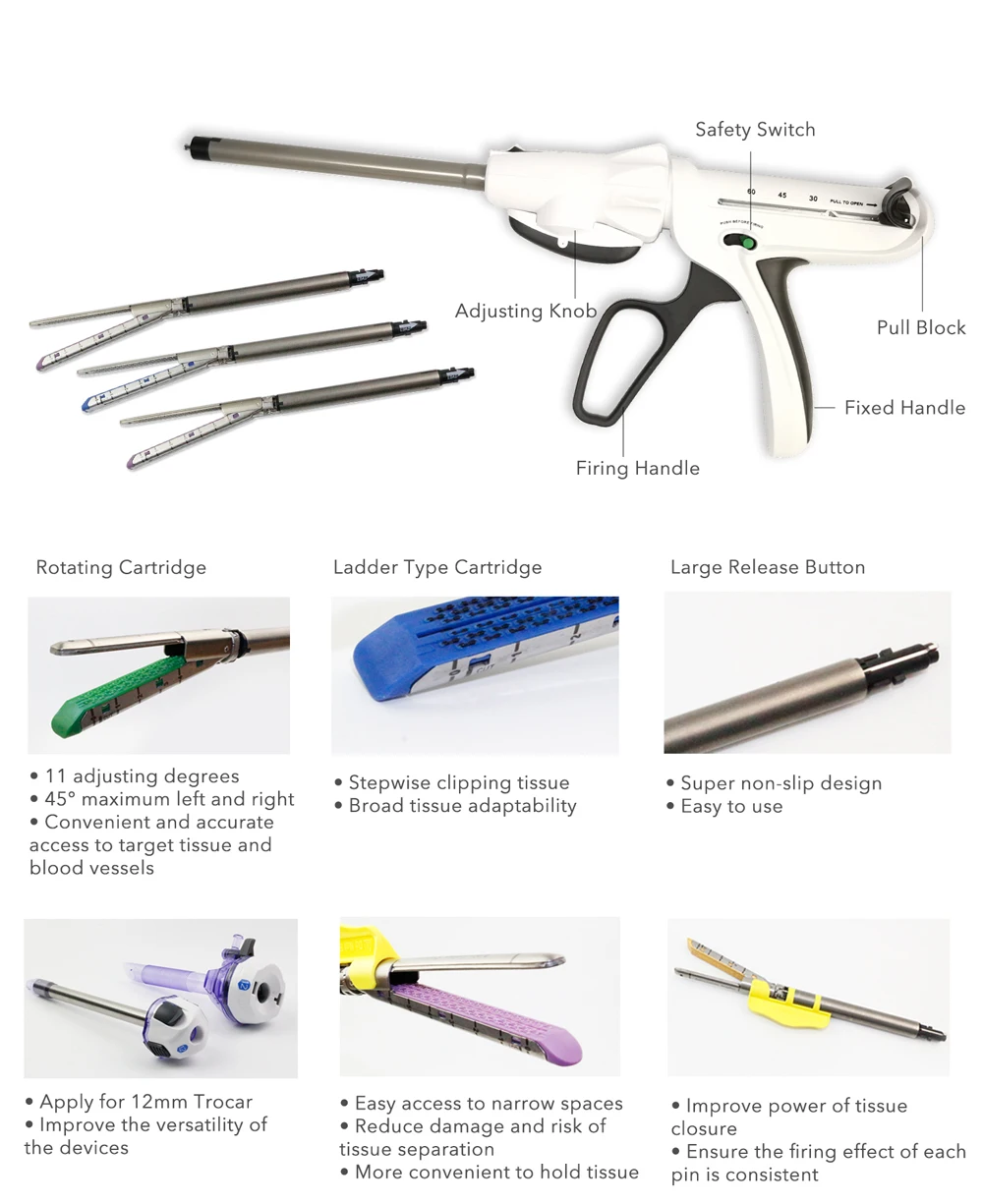 Reusable Laparoscopic Instruments Endo Linear Cutter Stapler ...