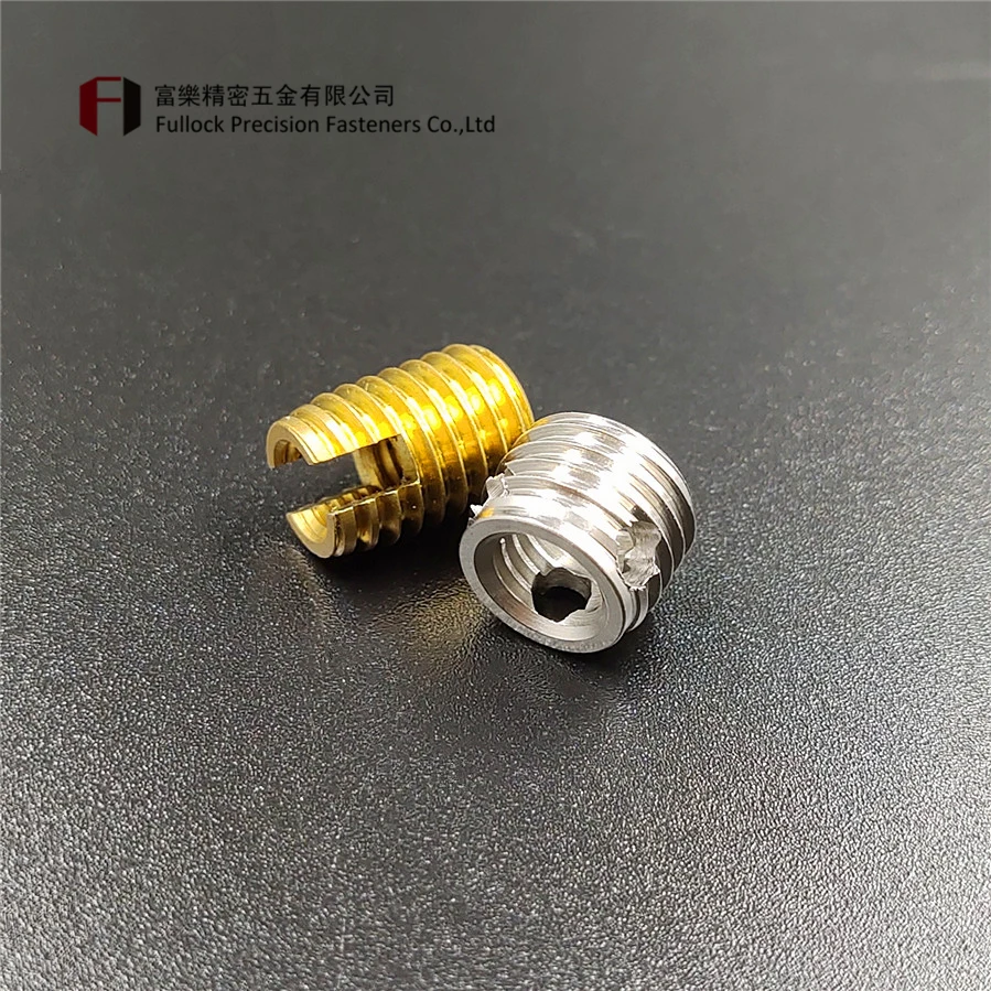 302 Slotted Brass Ensat Thread Insert - Metal Thread Inserts for ...