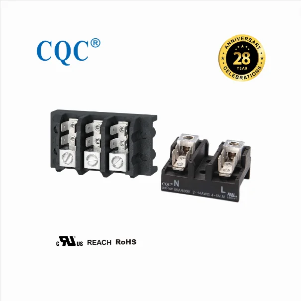 UL Terminal Block connector with 2 poles, 3 poles, 4 poles CDD-3 ...