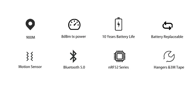 8dbm 900m Long-range Ble Ibeacon Eddystone Tag Accelerometer Sensor Beacon - Buy 8dbm Sensor ...