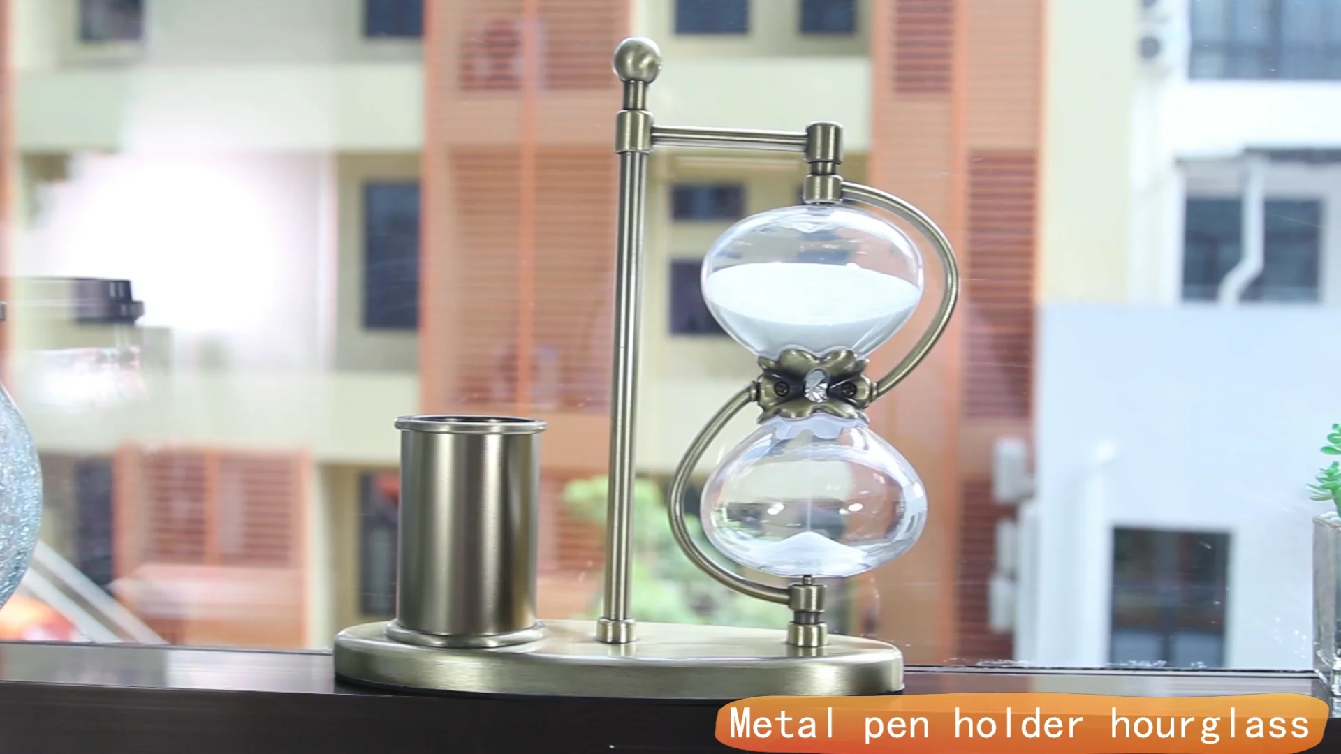 Hot Sale Crafts Office Home Decoration Metal 30 60 Min Sand Timer With ...