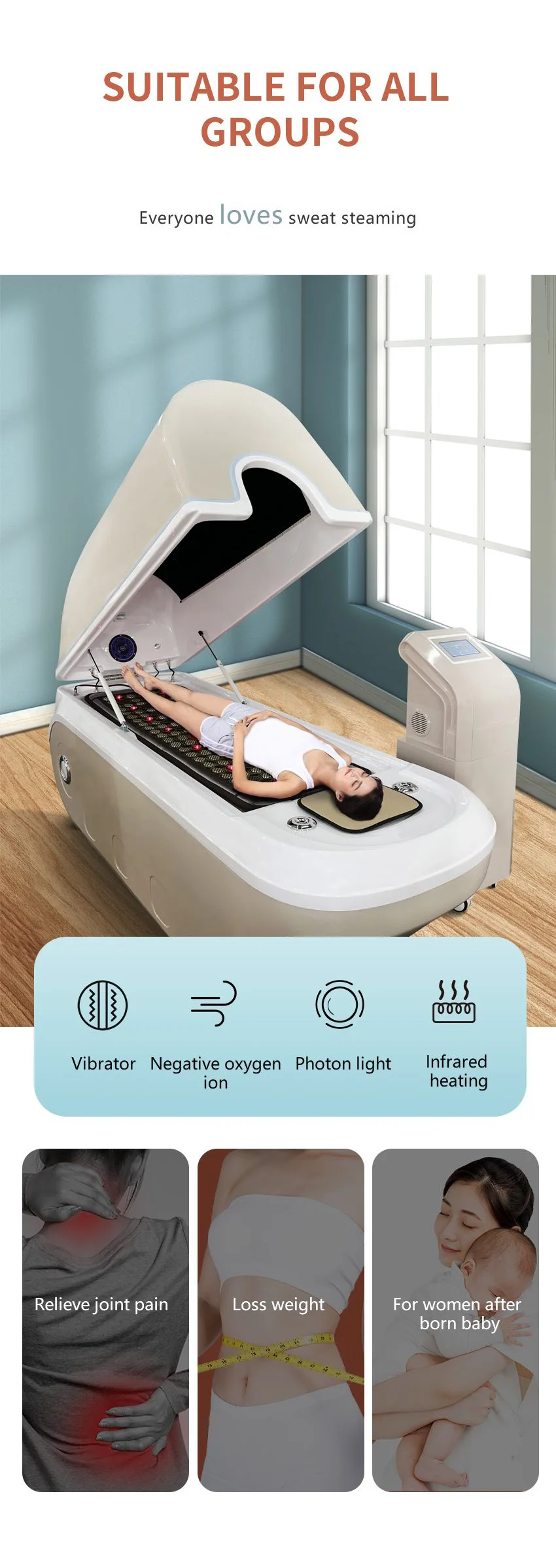 Photon Light Graphene Terahertz Magnetic Therapy PEMF Infrared Massage ...