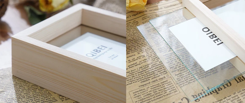 Chinese Supplier Glass Picture Frame Double Sided Glass Photo Frame ...