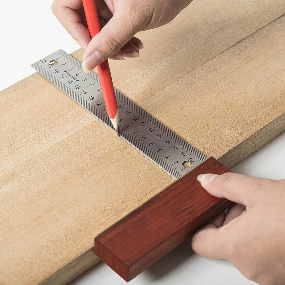 Sliding T-Bevel Wooden Marking Gauge Try Square With Hardwood Handle ...