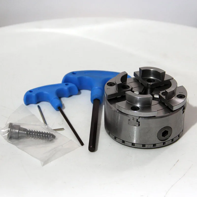 4 Jaw Self Centering Wood Lathe Chuck - KP96 KP125