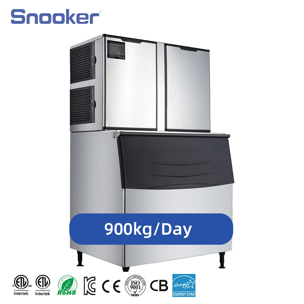Quick Freeze Snooker 1000kg/24h Making Ice Automatic Commercial Ice ...