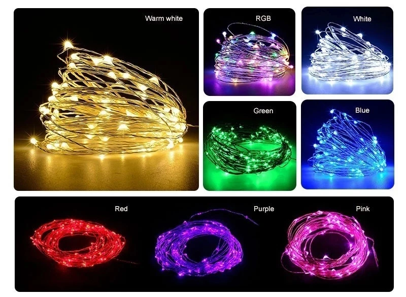 10m 20m 30m Size Optional Indoor Outdoor Home Sense Micro Led Copper ...