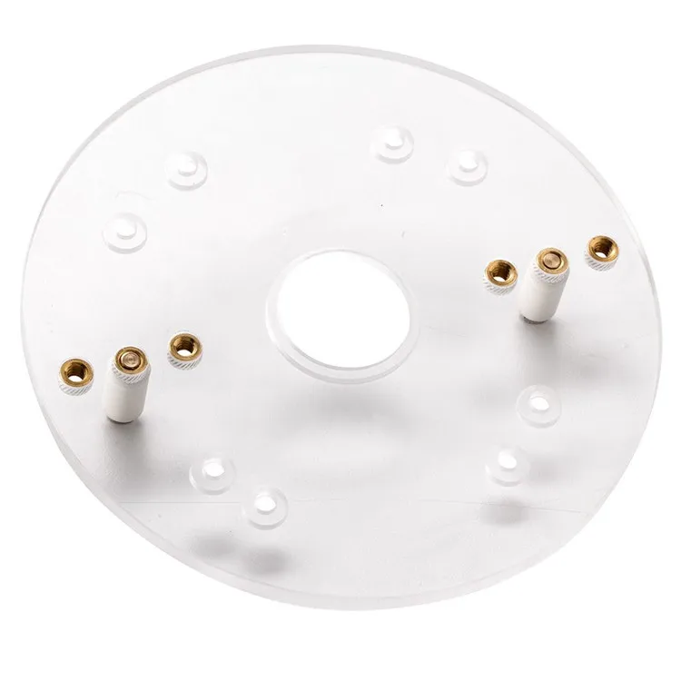 Round Acrylic Router Base Plate Template Guides Plexiglass Woodworking ...