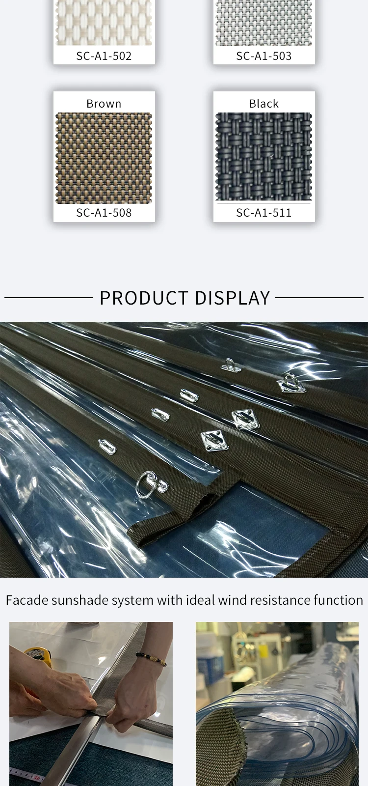 Monsoon New Design PVC Roman Shades for Window PVC Blinds