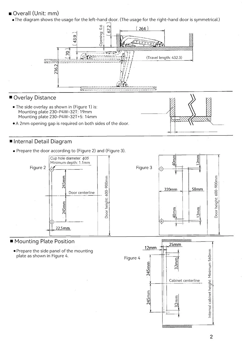 ROEASY Modern Steel Bus Sliding Door Hinge for Cabinets