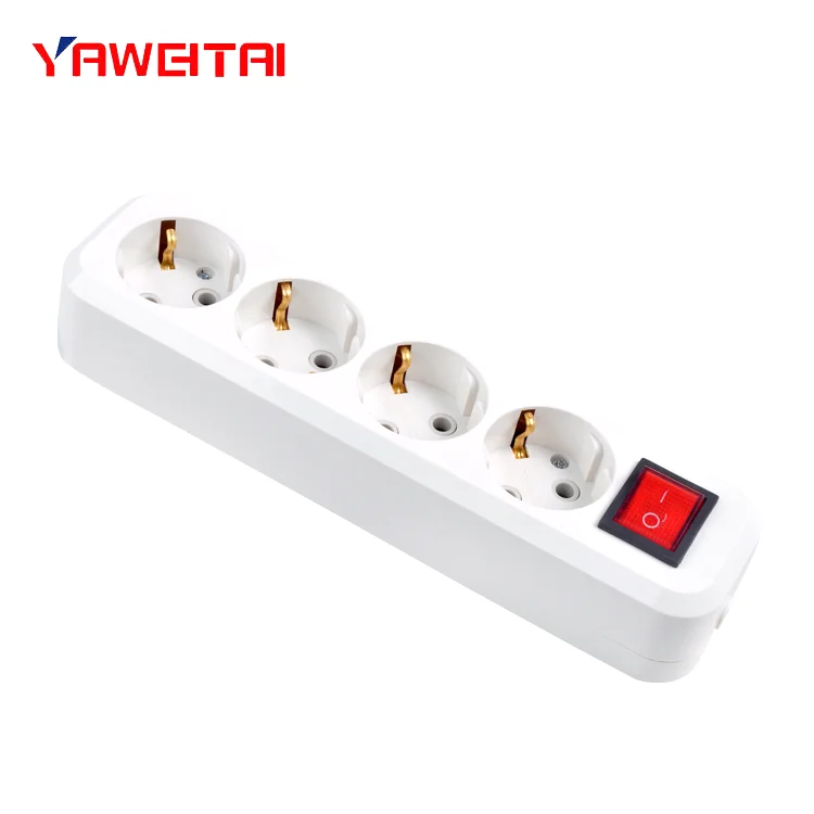 European 4 Gang Extension Socket - Reliable Power Solutions
