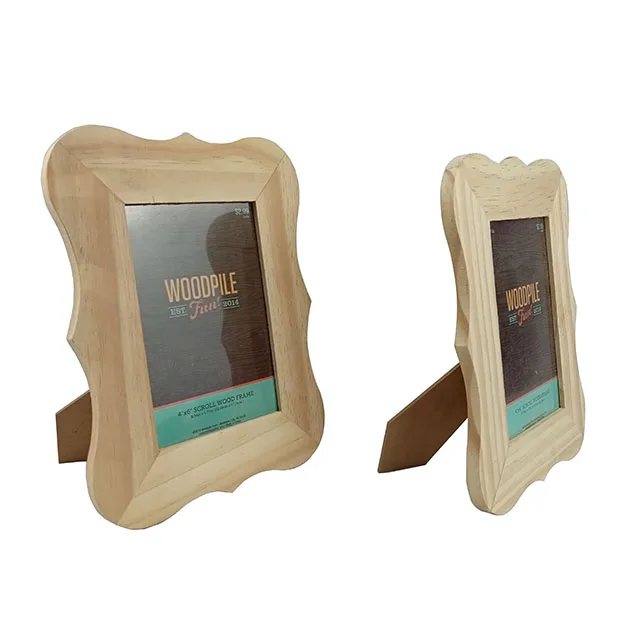 Handmade Natural Solid Wooden Photo Frame Wall Decoration Home Office ...