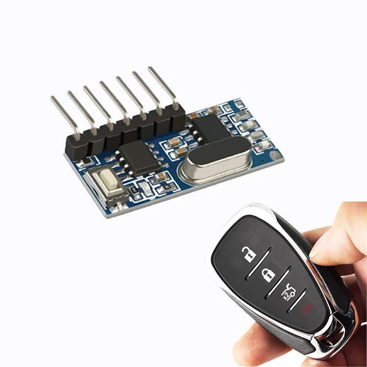 433mhz RF Wireless Receiver Learning Code Decoder 4 Channel Module Encoding EV1527 Remote ...