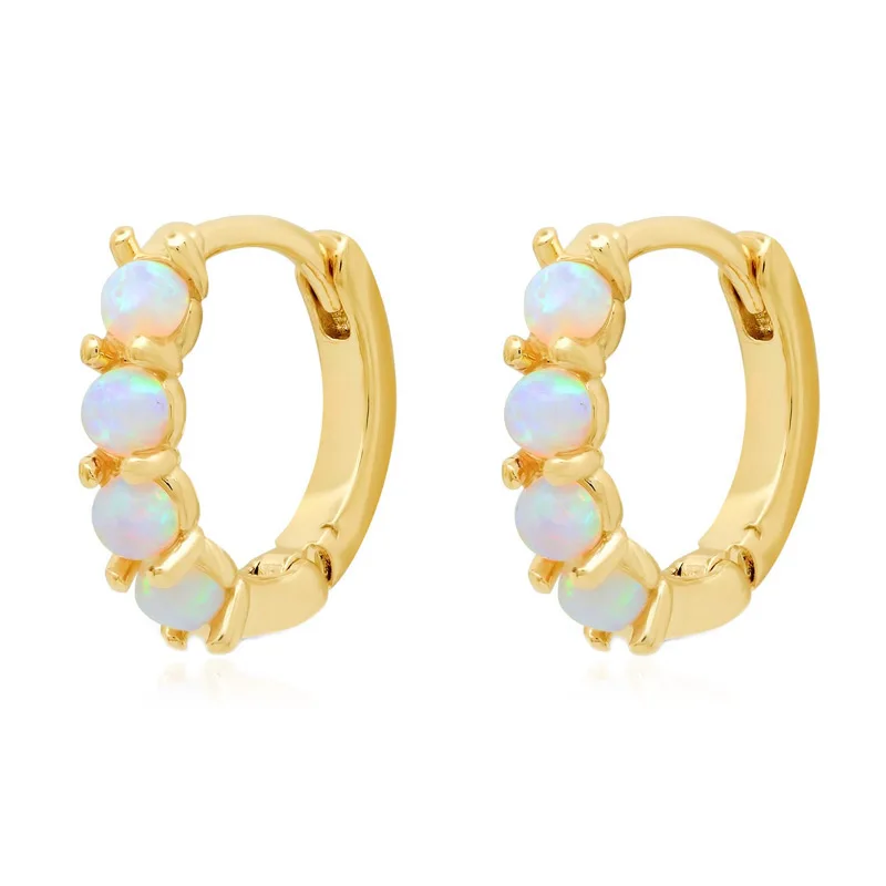 High Quality 18k Gold Plated Chunky Hoop Earrings For Women Hypoallergenic Thick Open Twisted ...