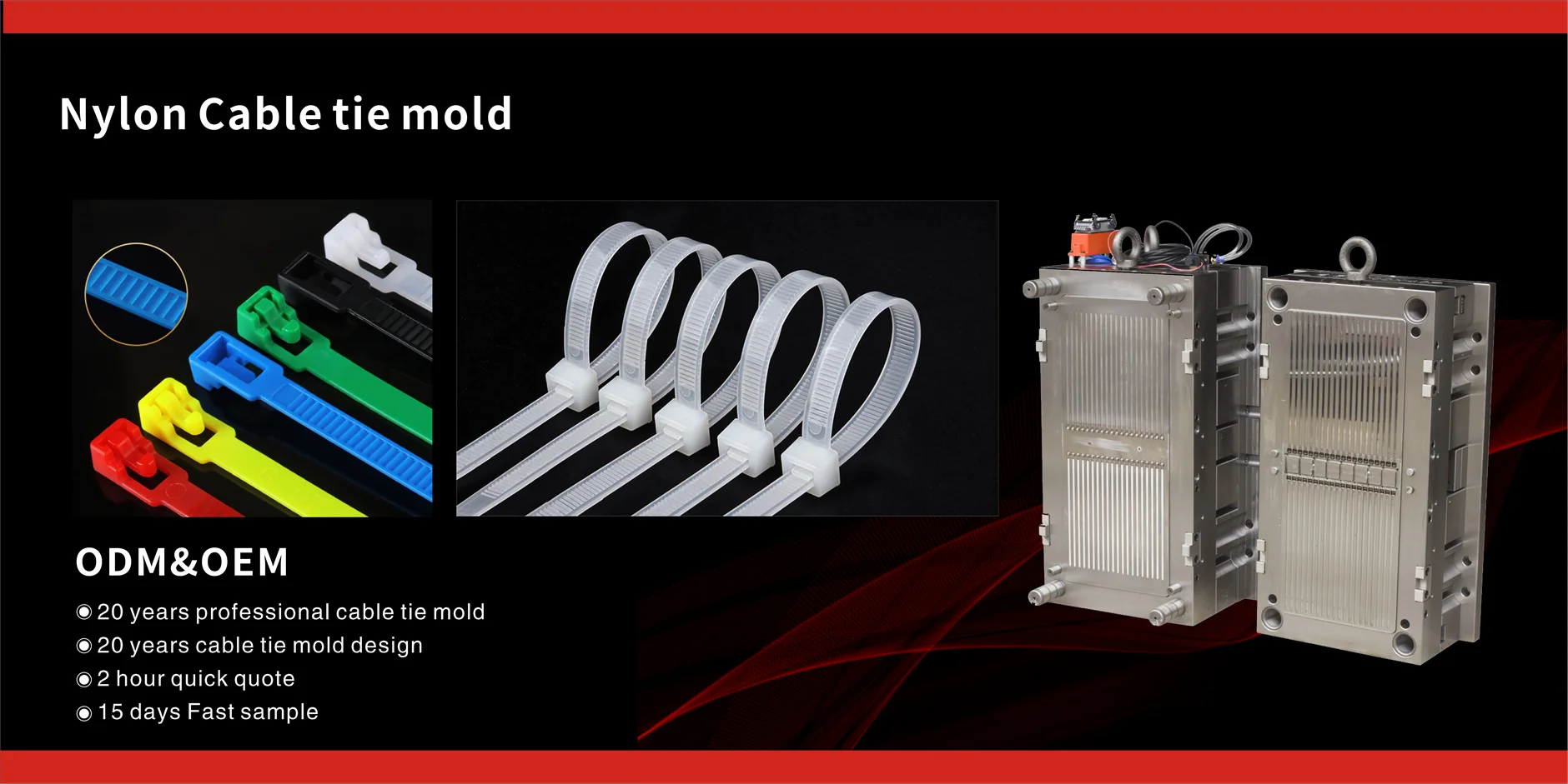 Nylon Cable Tie Molds - Durable Plastics Injection Moulds