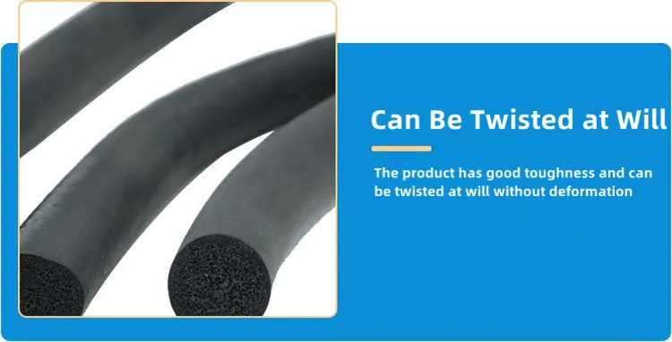 Round Epdm Foam Sealing Strip Sponge Silicone Rubber Foam Seal Strip ...