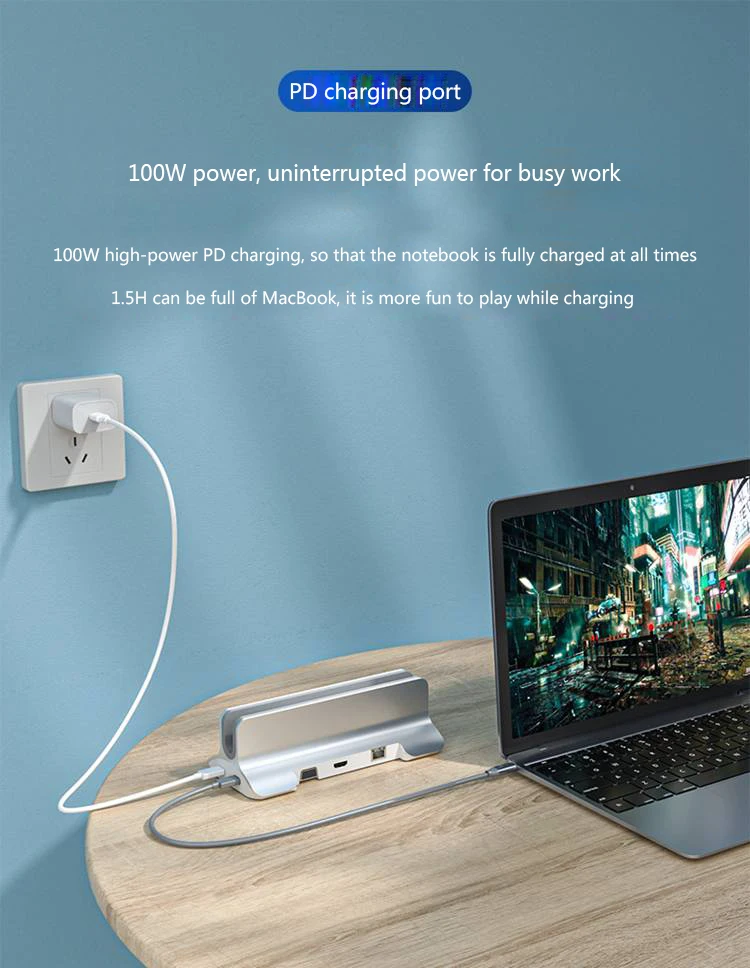 Vertical Laptop Docking Station Vga Hd.mi Usb C Dock Mst Dock Vertical ...