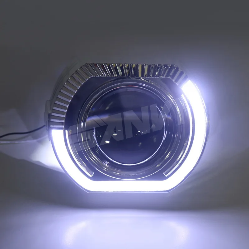 New 12V 6000K 3-inch LED Dual-Light Lens Decorative Cover Car ...