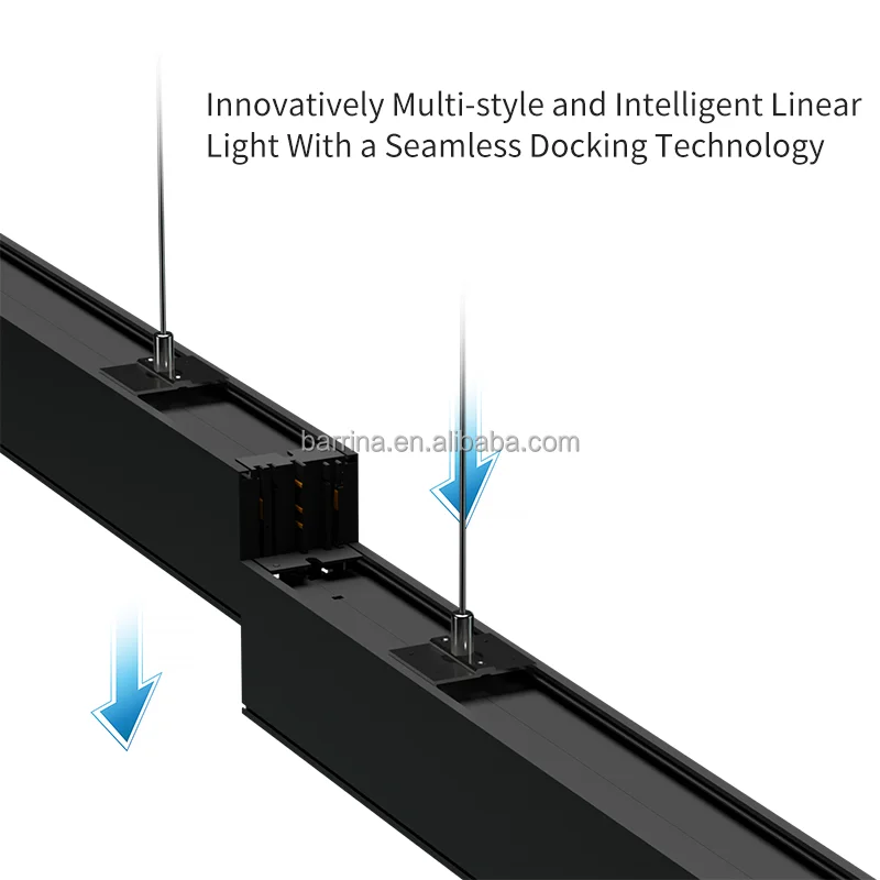 Rectangular Suspension LED Linear Profile 30W for Offices