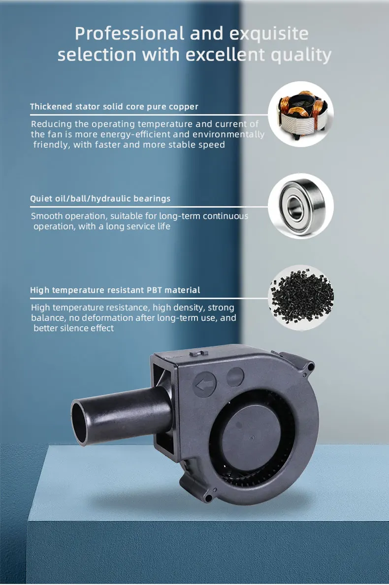 5v 12v 9733 Blower Centrifugal Fan 97mm X 33mm Turbo Blower With ...