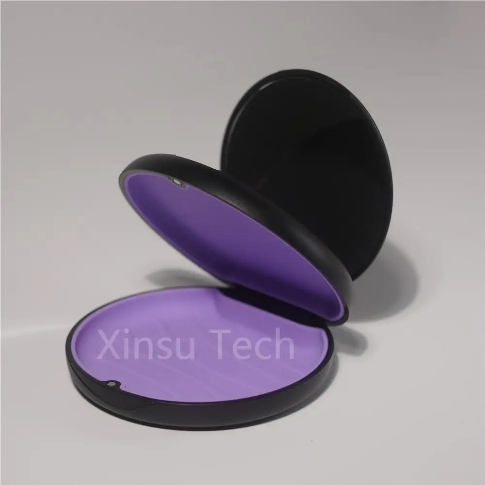 Custom LOGO Orthodontic Aligner Case with Mirror Cute Slim Retainer Case