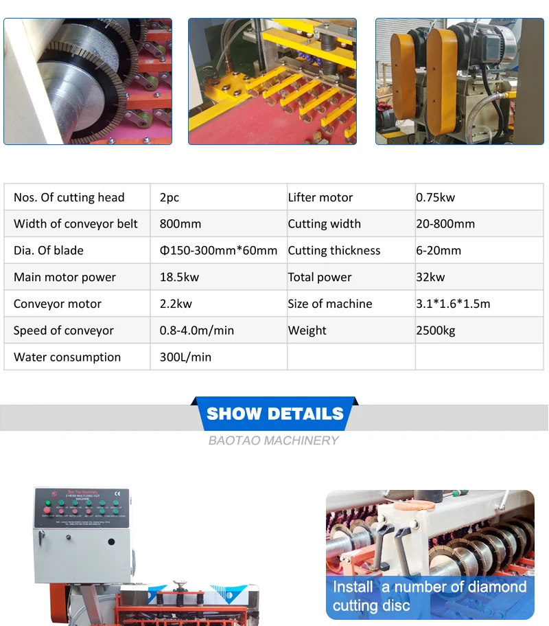 Porcelanico Baseboard Cut Multi Blade Saw Machine - Buy Multi Blade ...