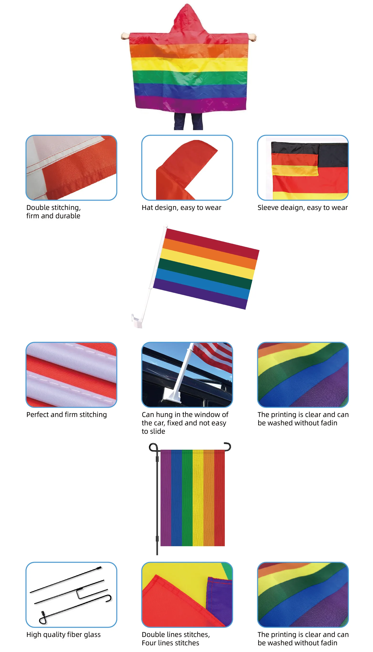 Wholesale Custom Lesbian Pride Handheld Flag Decorations LGBT Les Hand ...