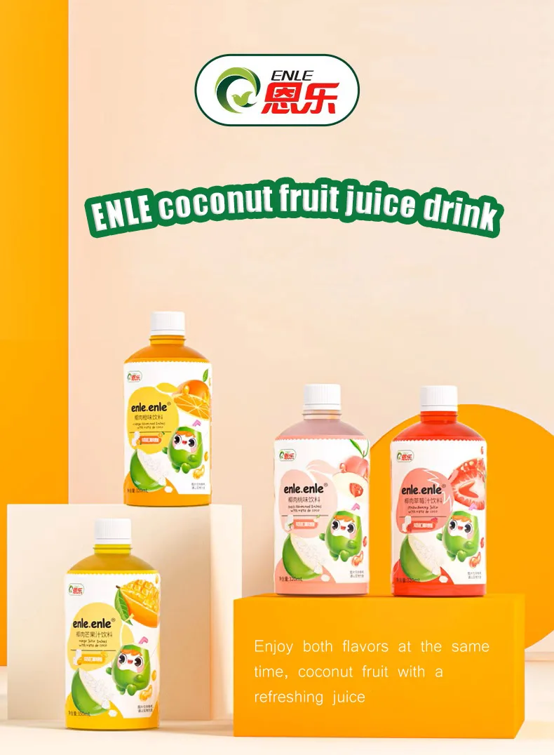 Wholesale Enler Coconut Fruit Juice Beverage 350ml/325ml, Soft Drink ...