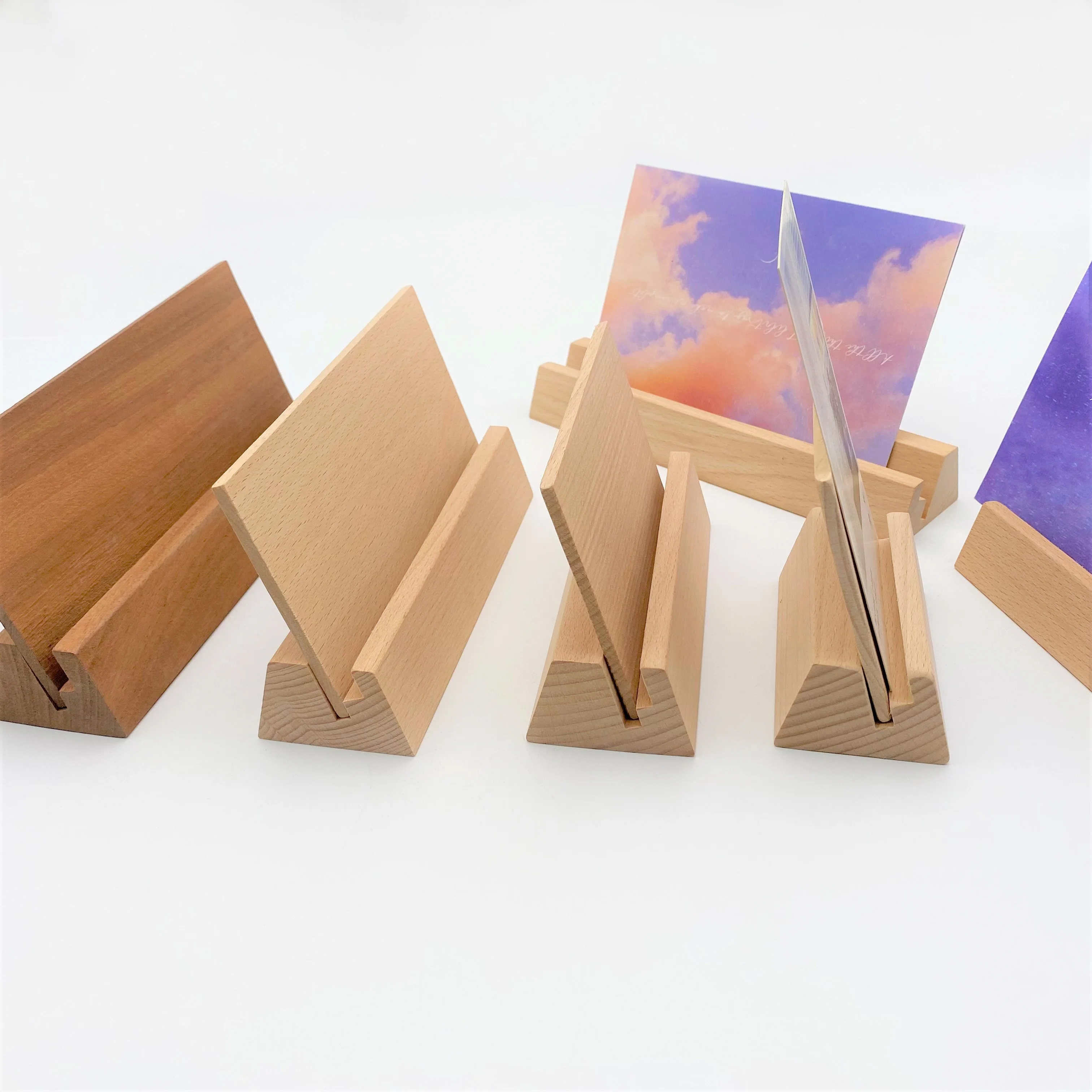 Custom Wood Acrylic Sign Holder - Elegant Table Display