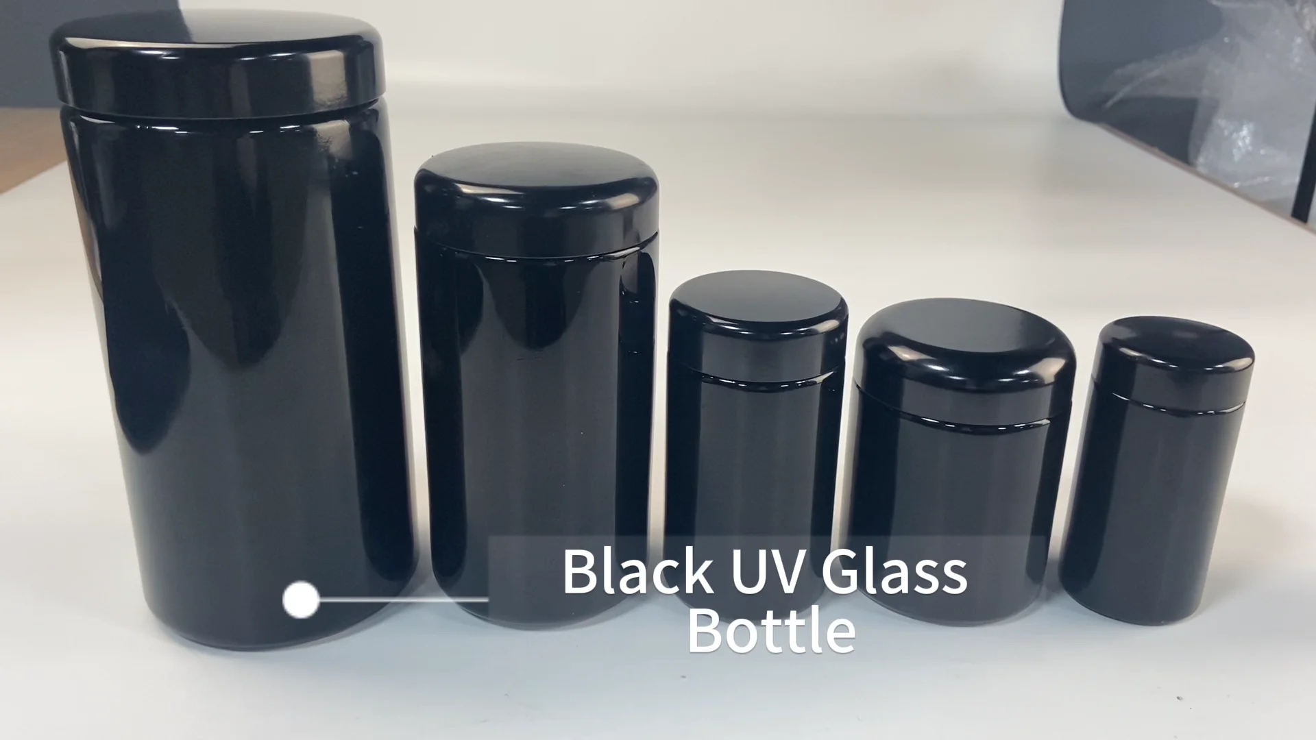 Dark Uv Violet Glass Jars Sizes 50ml 200ml 250ml 1000ml High Purity Nmn ...