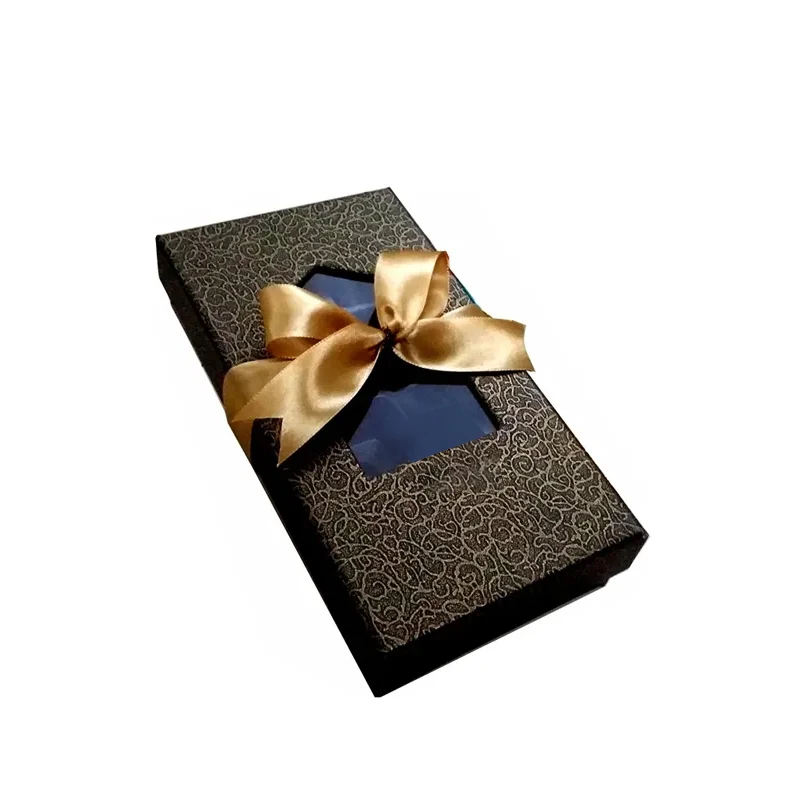 Custom Chocolate Boxes With Dividers Dessert Cake Sweet Pre Made Ribbon ...