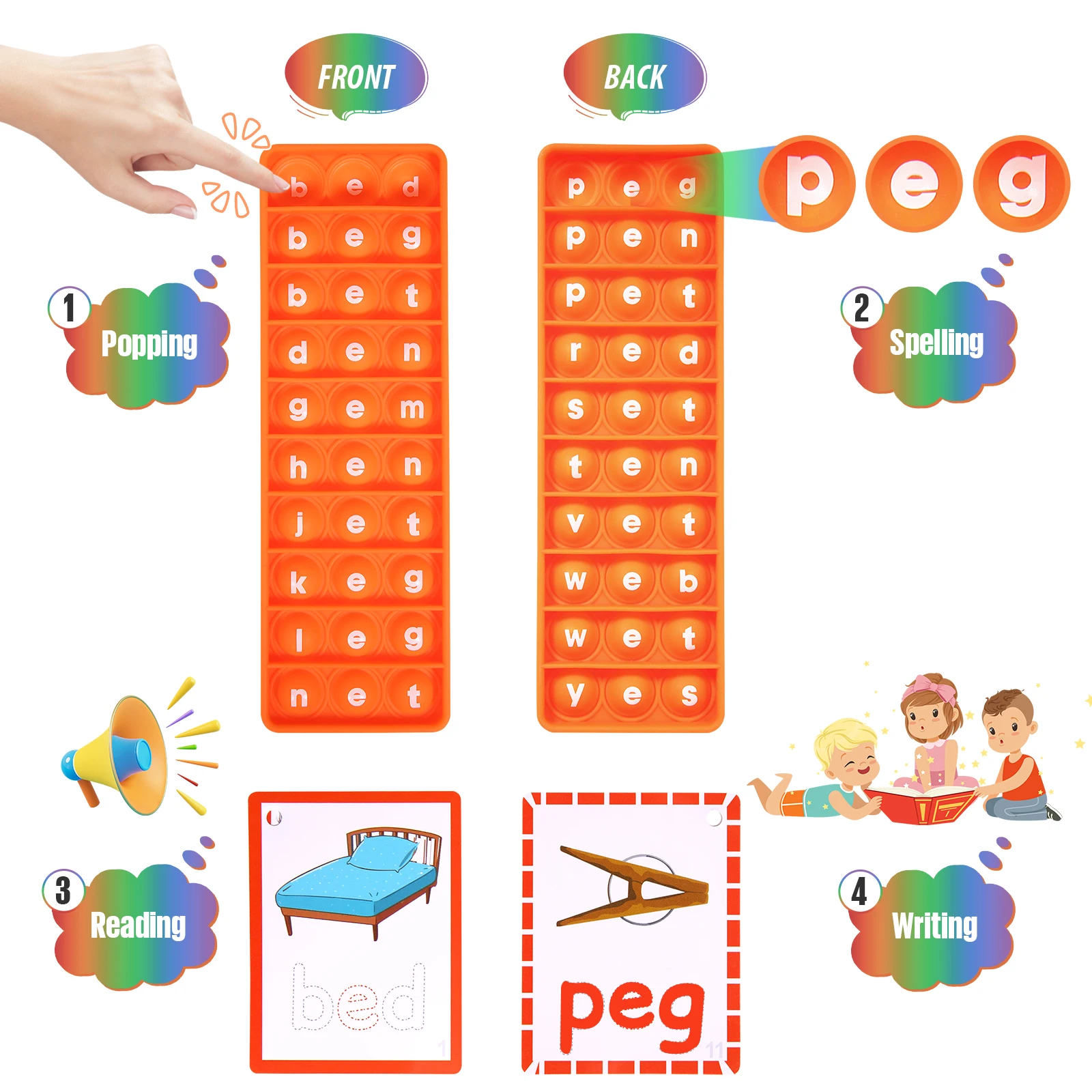 Word Pop CVC Words Games - Fun Phonics Learning Tools