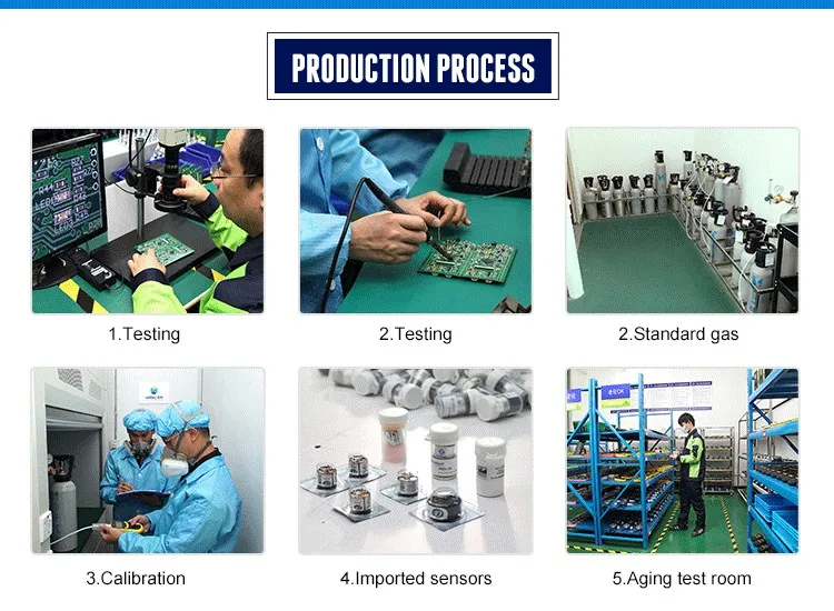 Handheld Gas Sensor Pump Diffusion Dual Use Gas Analyzer CO H2S CO2 HCL ...
