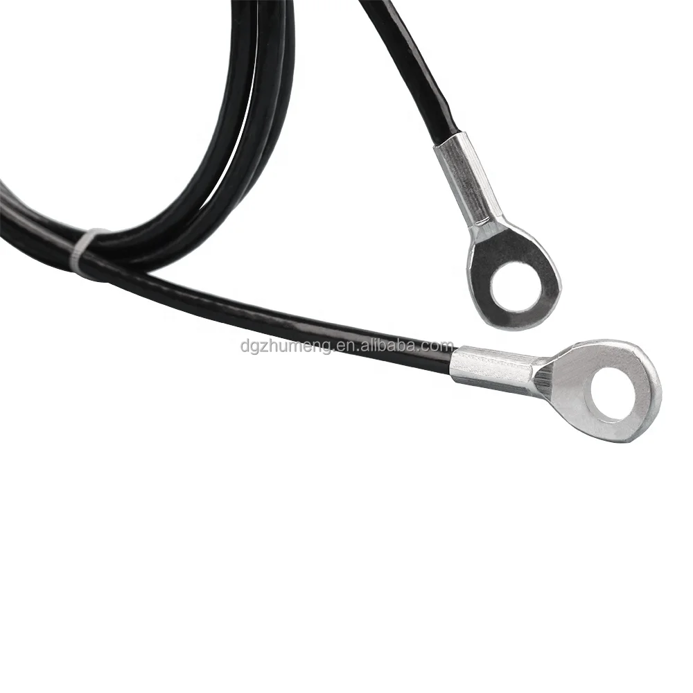 Heavy Duty Braided Safety Steel Coated Wire Rope Assembly With Loop ...