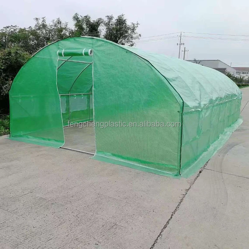 Small Greenhouse Plant Cover Steel Frame Walk in Garden Green House ...