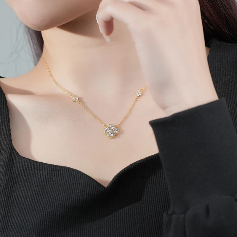 Vana Fine Jewellery S925 Lucky Four-leaf Clover Jewlery Bijoux Women 18k Gold Plated 925 ...