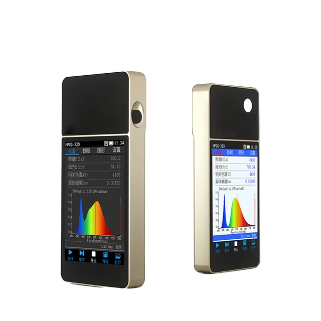 Portable Spectrum Analyzer Spectral Illuminometer HPCS-320 Color Tester ...