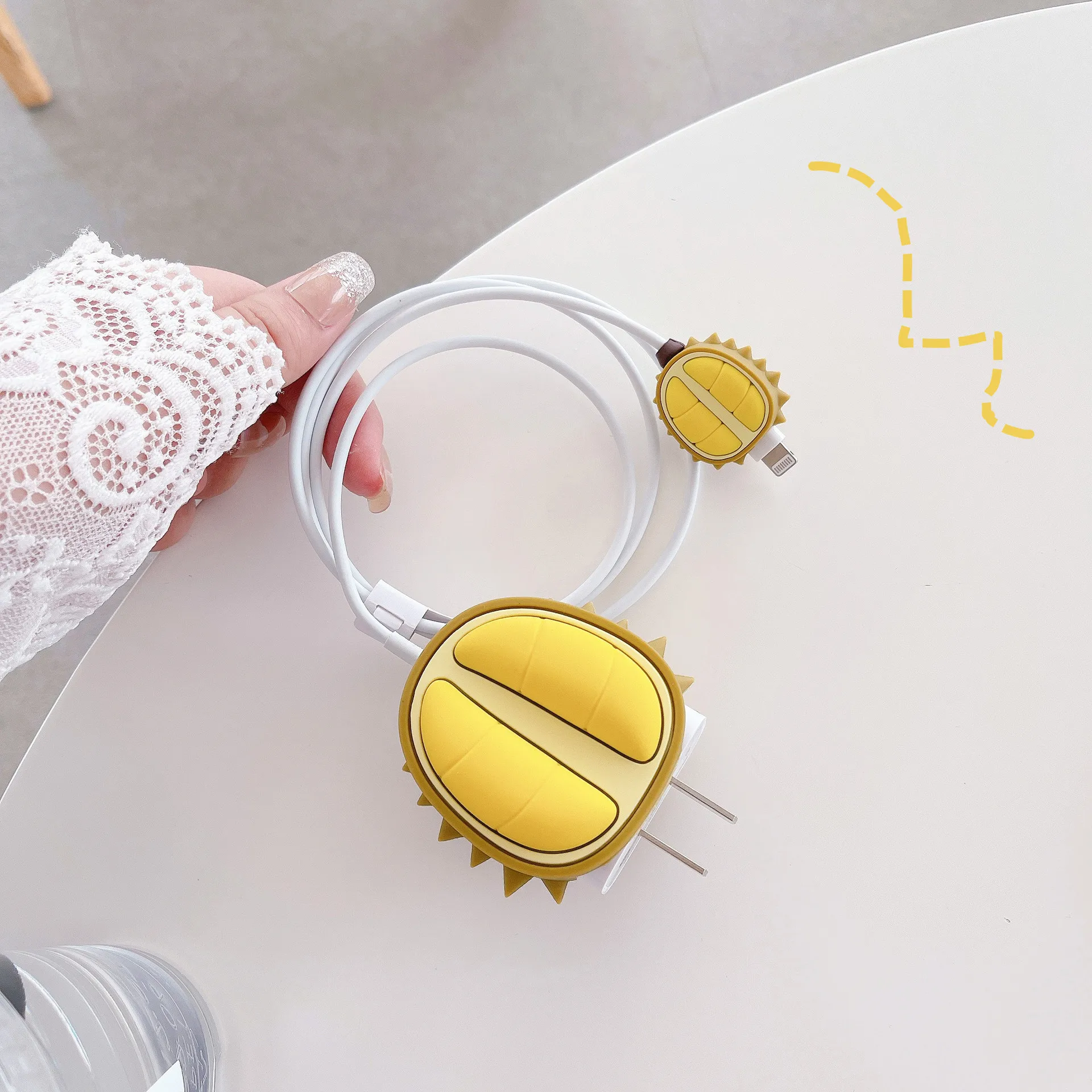 4 In 1 Charging Head Protector Data Cable Protector For Apple Fast ...