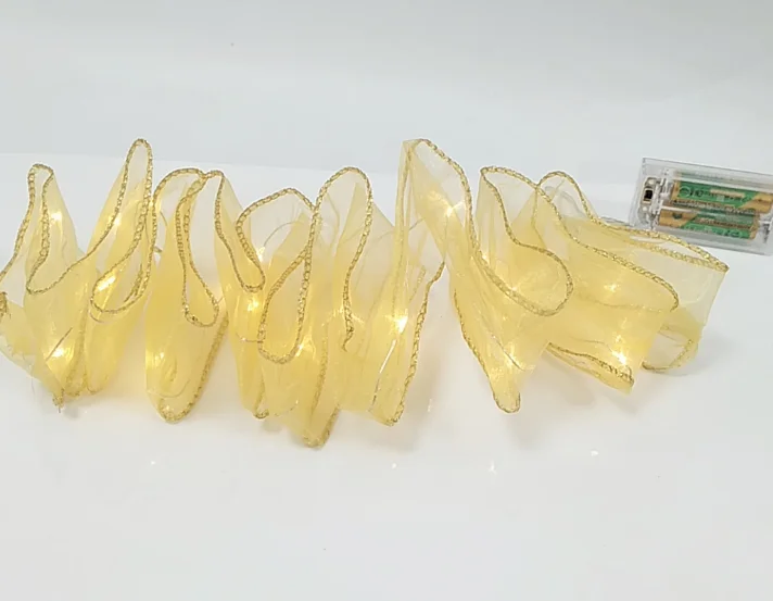 Led Organza Ribbon Light Led Copper Wire Ribbon Fairy String Light For ...