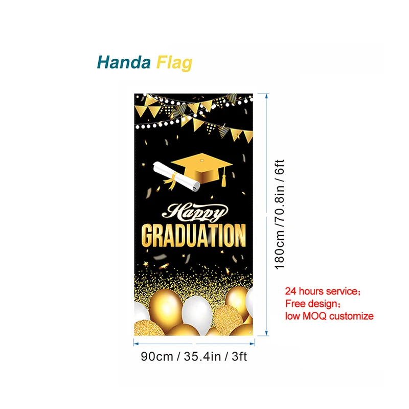 HanDa printed Graduation Party Photography Background banner Large Grad ...