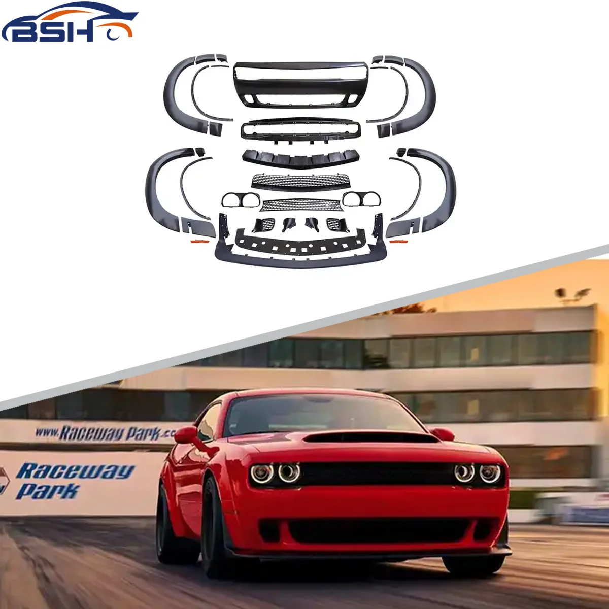 Demon Style Car Front Bumper Wide Fender Flares Car Auto Accessories ...