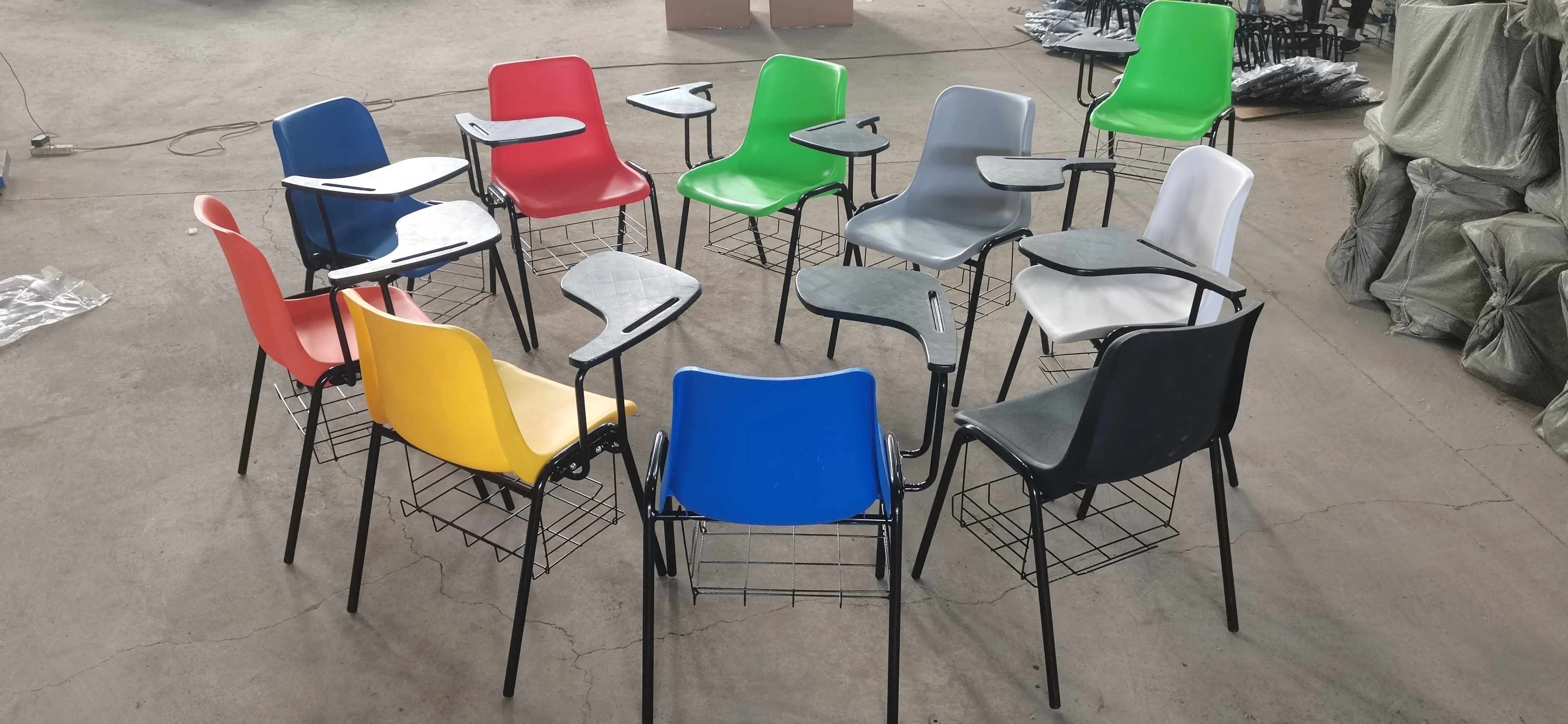 Wholesale Modern Stackable School Office Chair with Writing Board ...