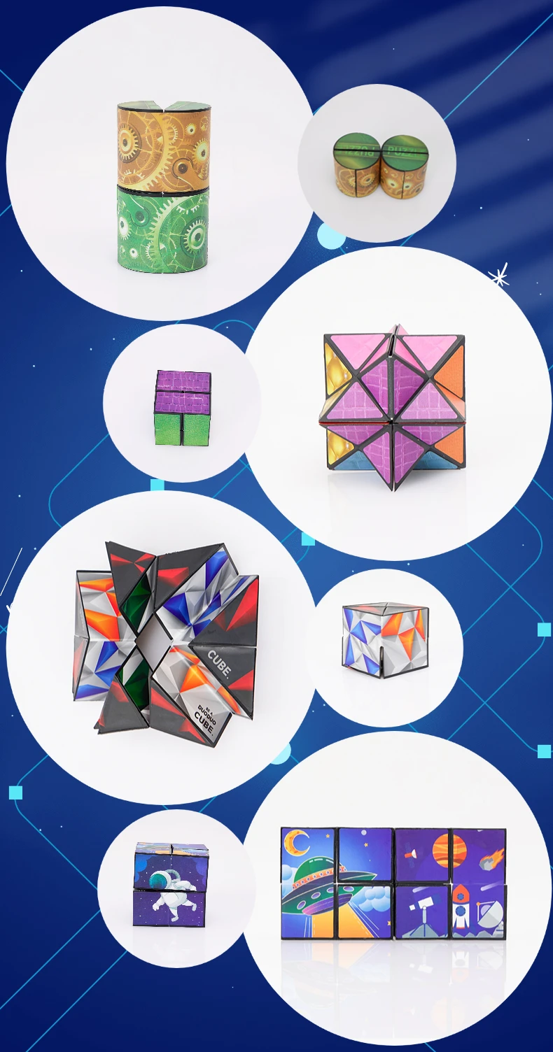 Magnetic Magic Infinity Cube - Transforming Geometric Puzzle