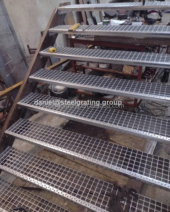 Anti-slip Steel Grating Stair Treads - Safe & Durable