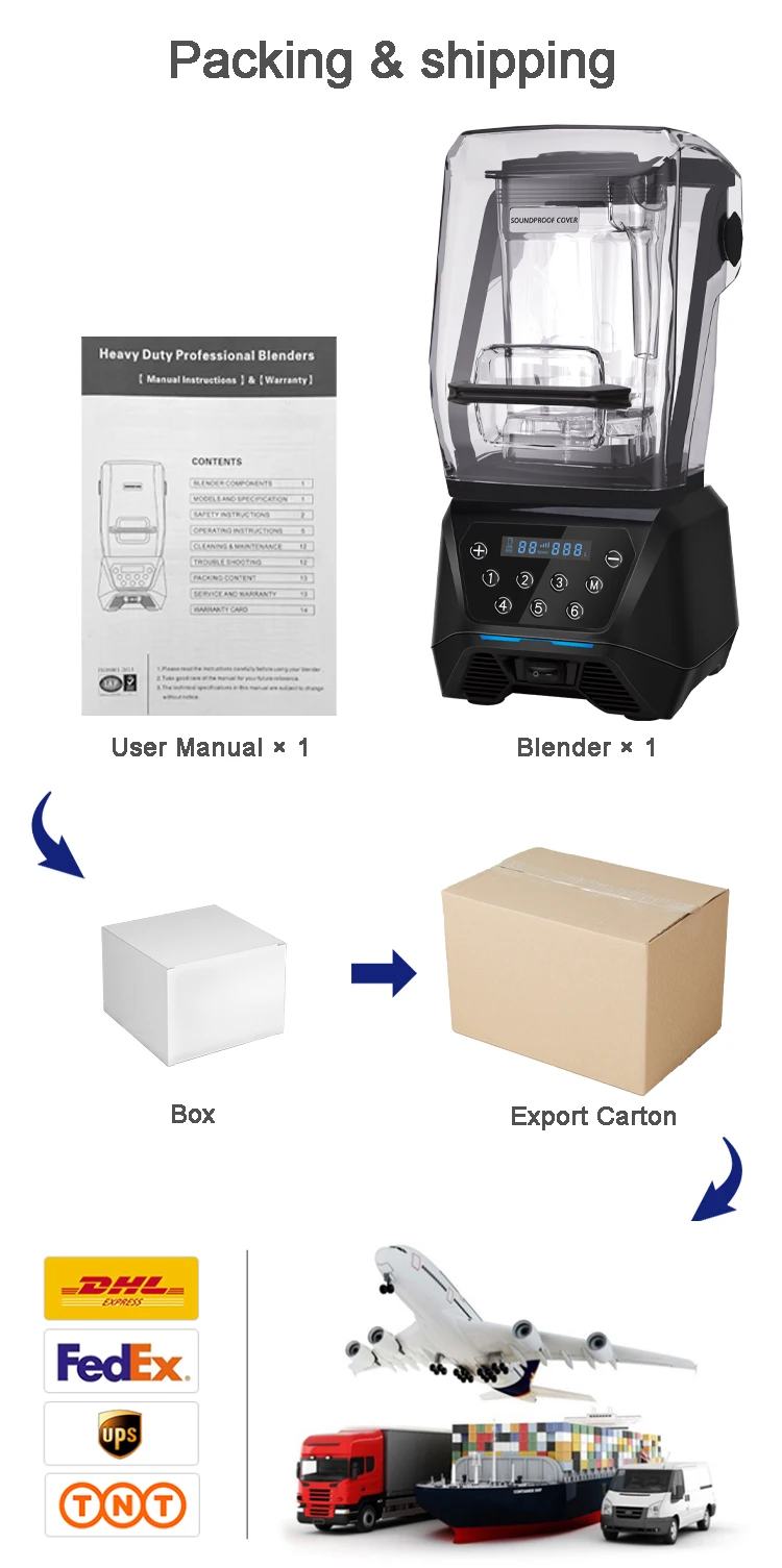 MIXTEC Professional Blender - High Efficiency & Sound Reduction