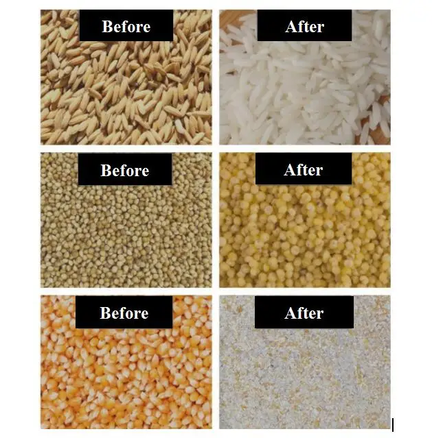 Farm Small Capacity Maize Peeling Machine Wheat Corn Rice Peeling ...